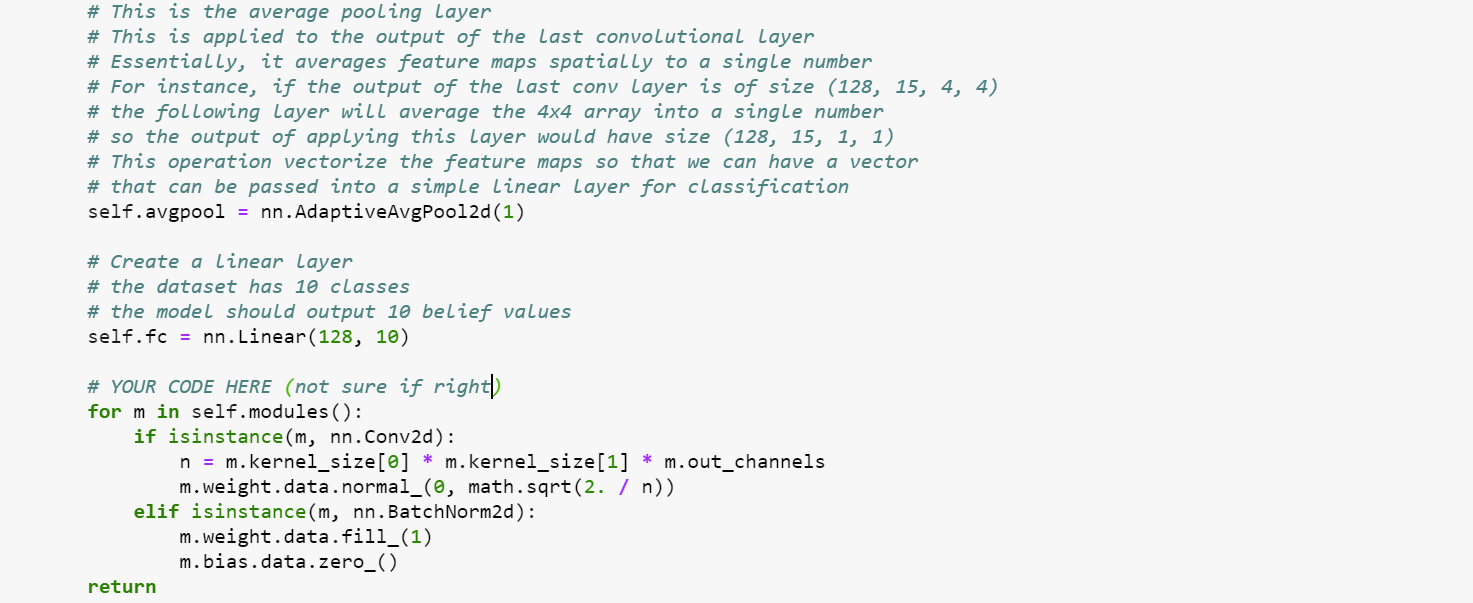 Build a convolutional neural network using the block | Chegg.com
