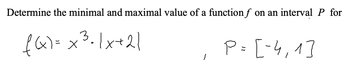 Solved Determine The Minimal And Maximal Value Of A Function 2680