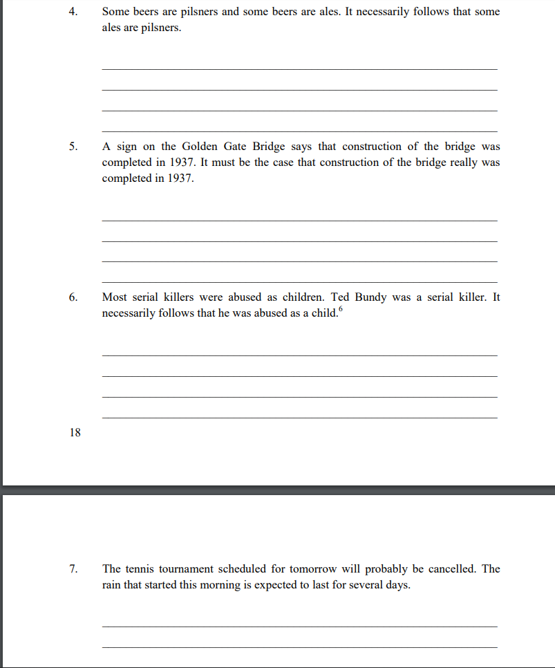 Solved Logic class. Determin where is should be regarded as | Chegg.com