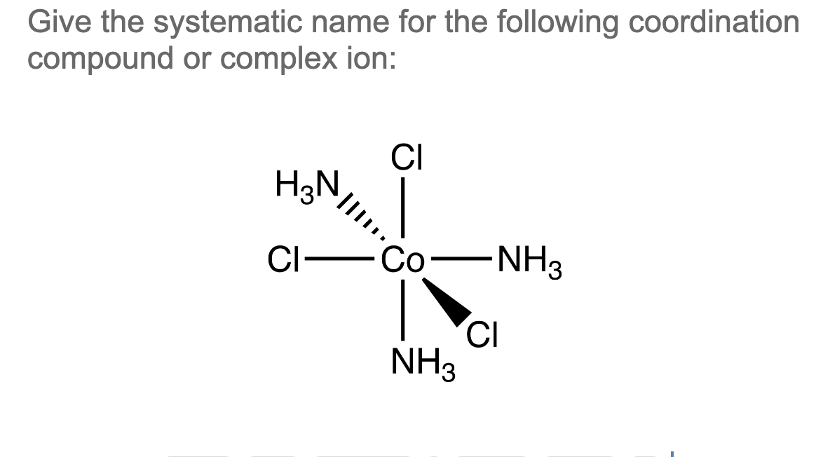 Solved Give the systematic name for the following | Chegg.com
