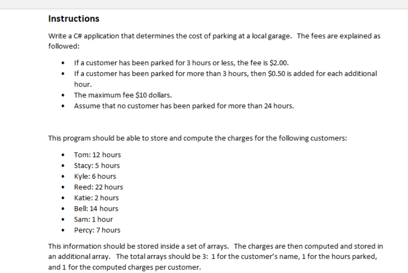 Solved Instructions Write a C\# application that determines | Chegg.com