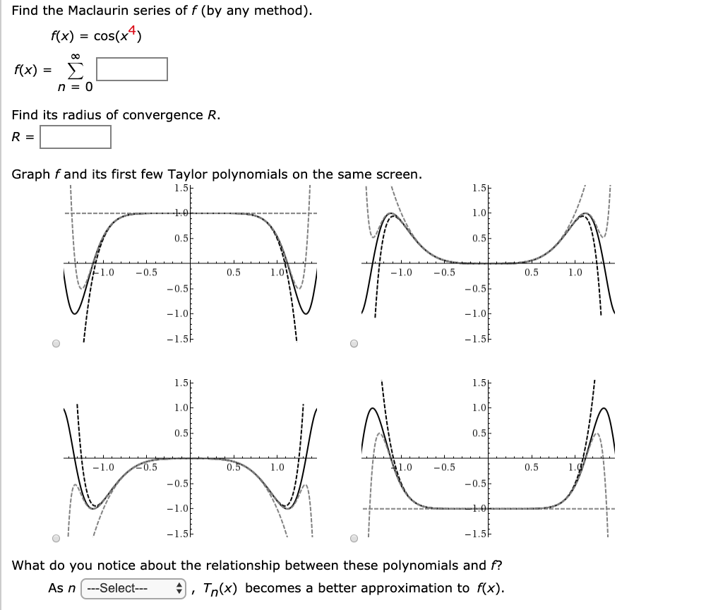 Solved Find the Maclaurin series of f (by any method). f(x) | Chegg.com