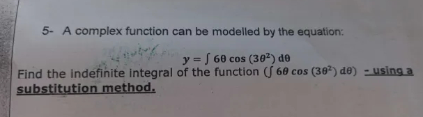 Solved 5- ﻿A complex function can be ﻿modelled by ﻿the | Chegg.com