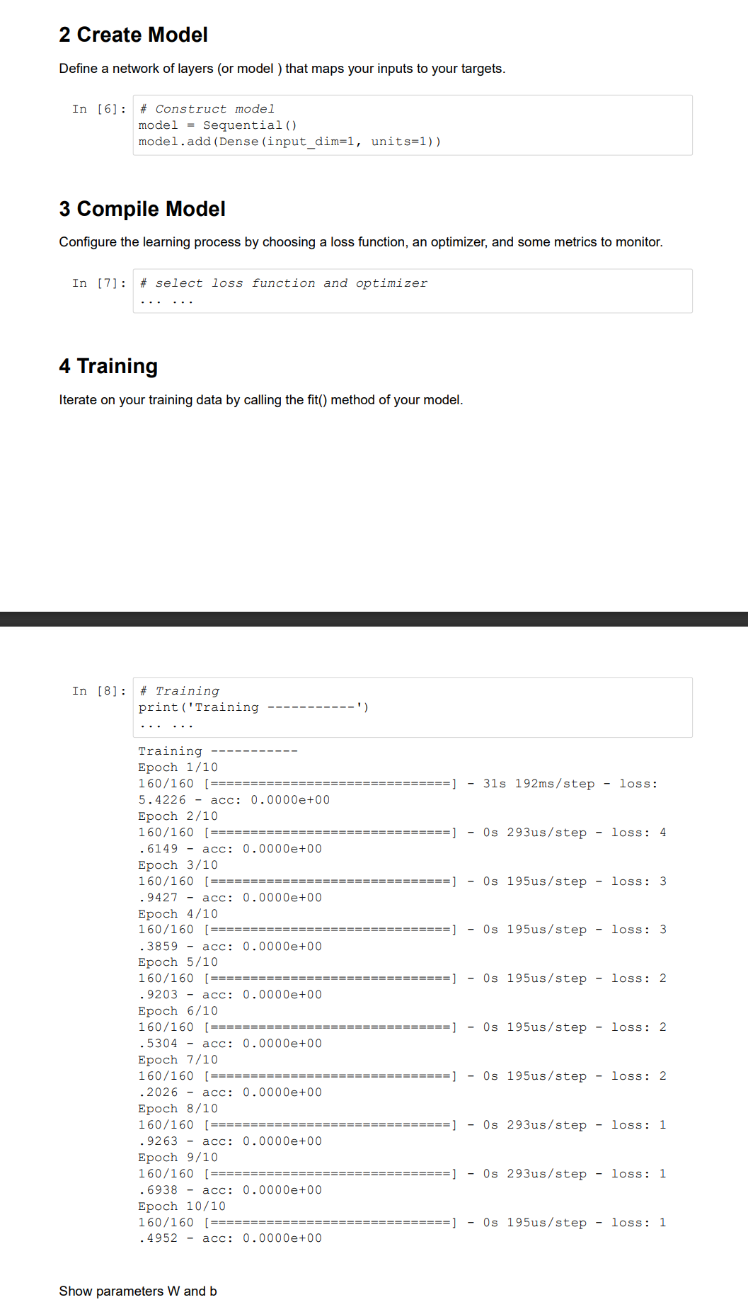 Solved 2 Create Model Define a network of layers (or model ) | Chegg.com