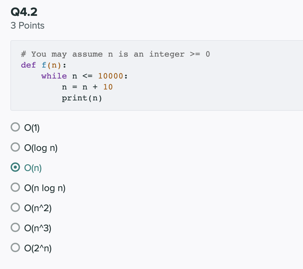 Solved Select what is the O-notation for the functions in | Chegg.com
