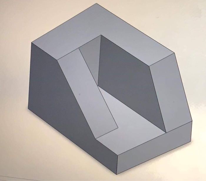 Solved handsketch using pencils to draw isometric view, 45 | Chegg.com