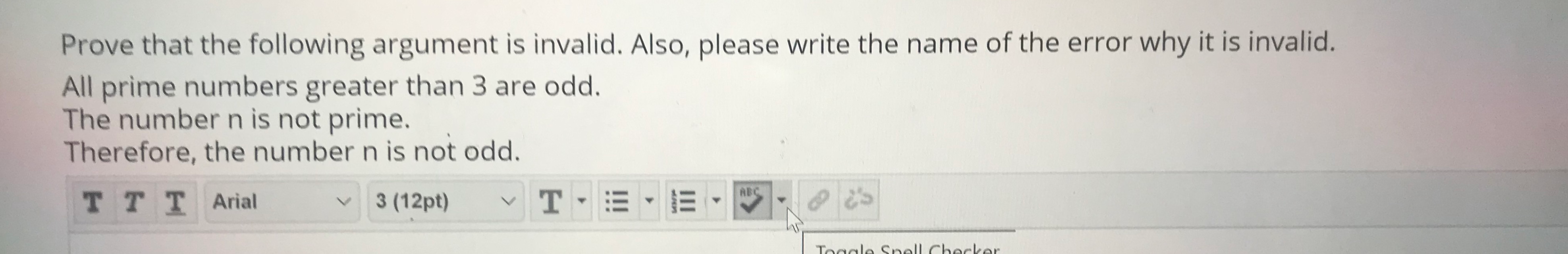 Solved Prove that the following argument is invalid. Also, | Chegg.com