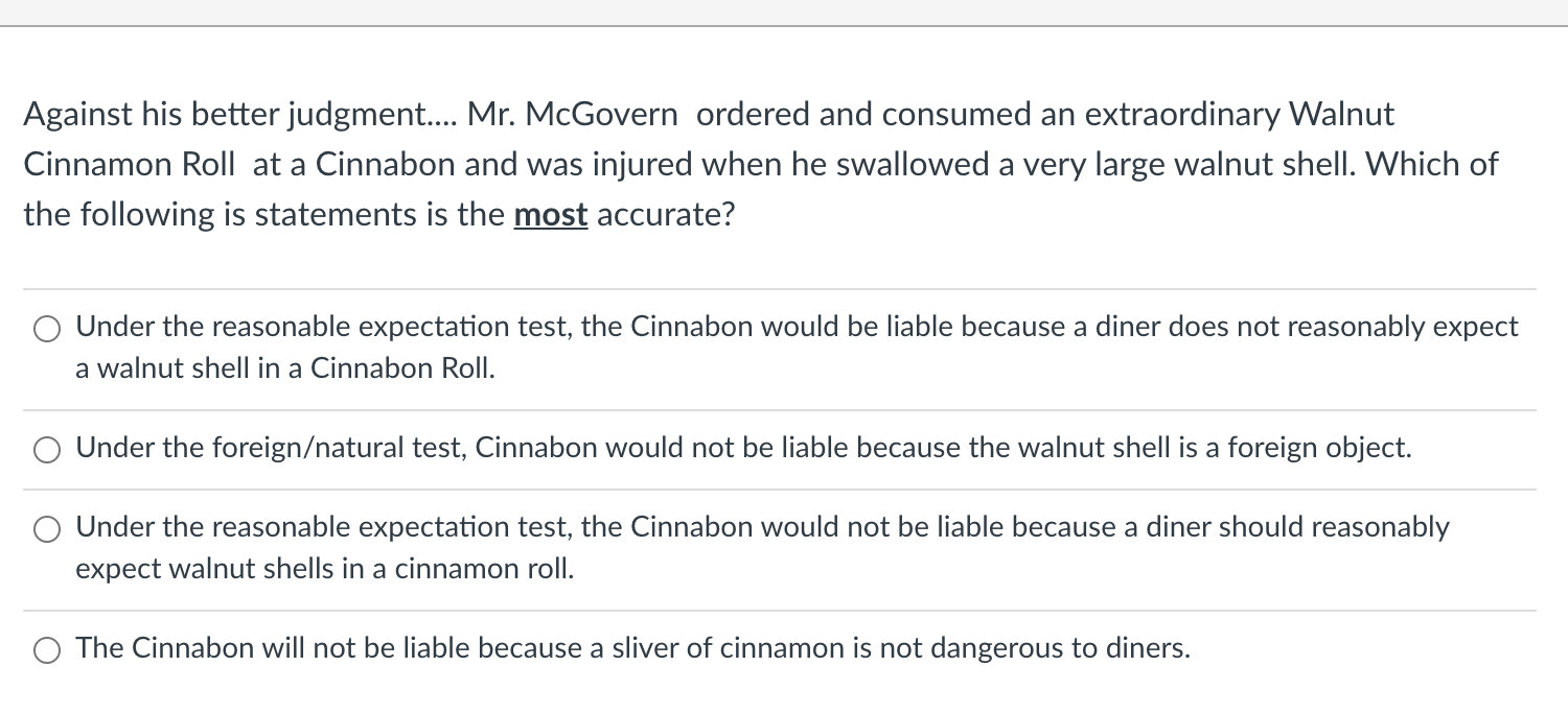 Solved Against his better judgment.... Mr. McGovern ordered | Chegg.com