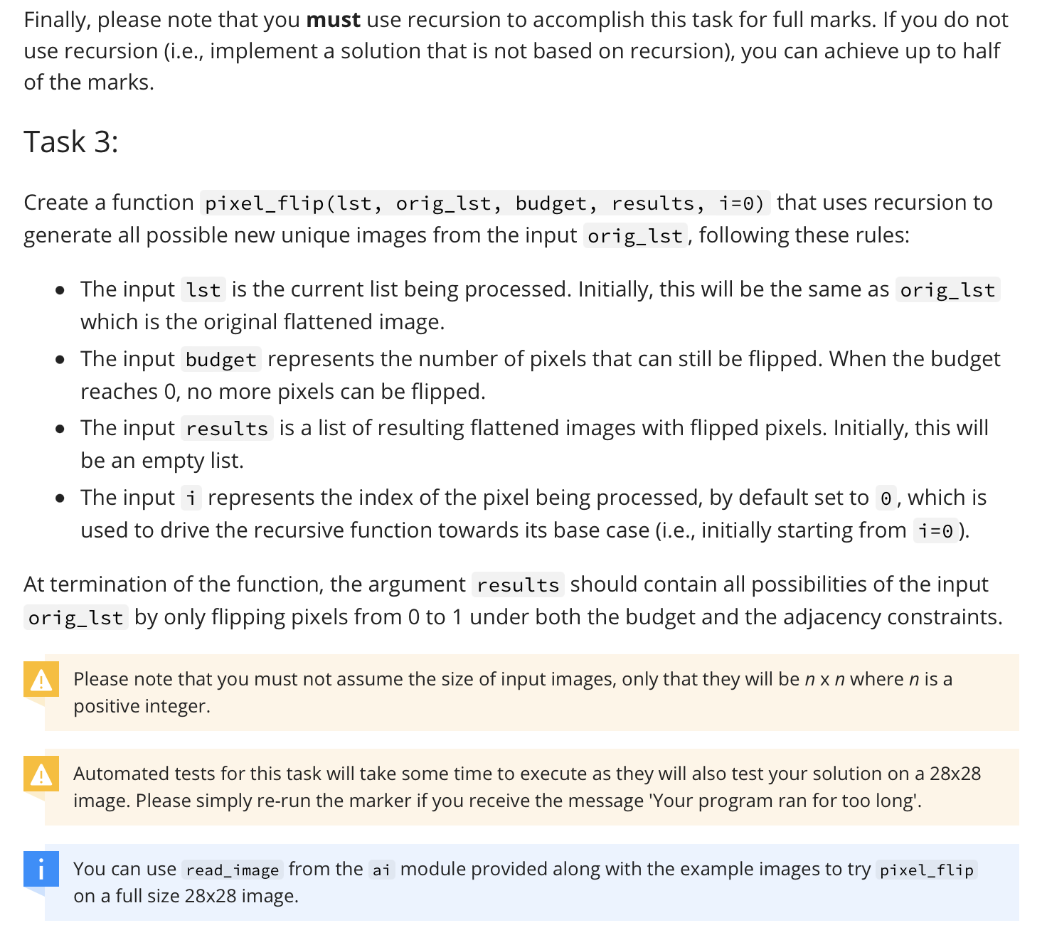 Solved In order to generate new image(s), we need a function | Chegg.com
