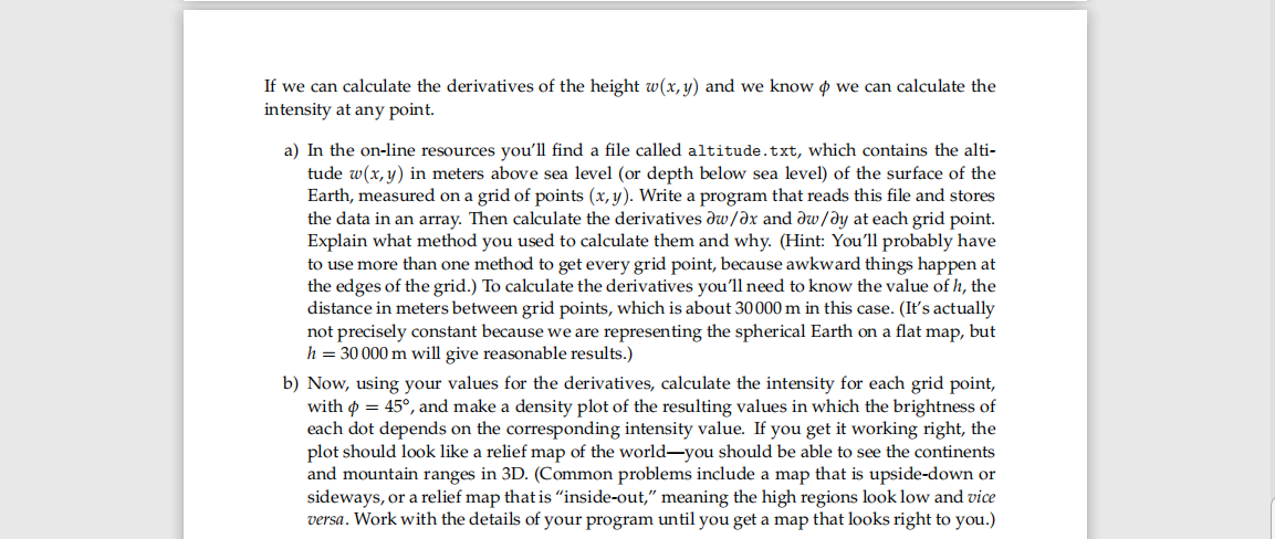 Exercise 5.23: Image processing and the STM When | Chegg.com