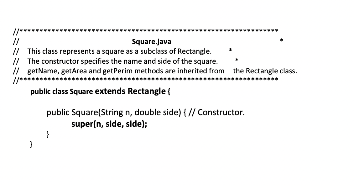 Solved - Rewrite the following program using abstract | Chegg.com