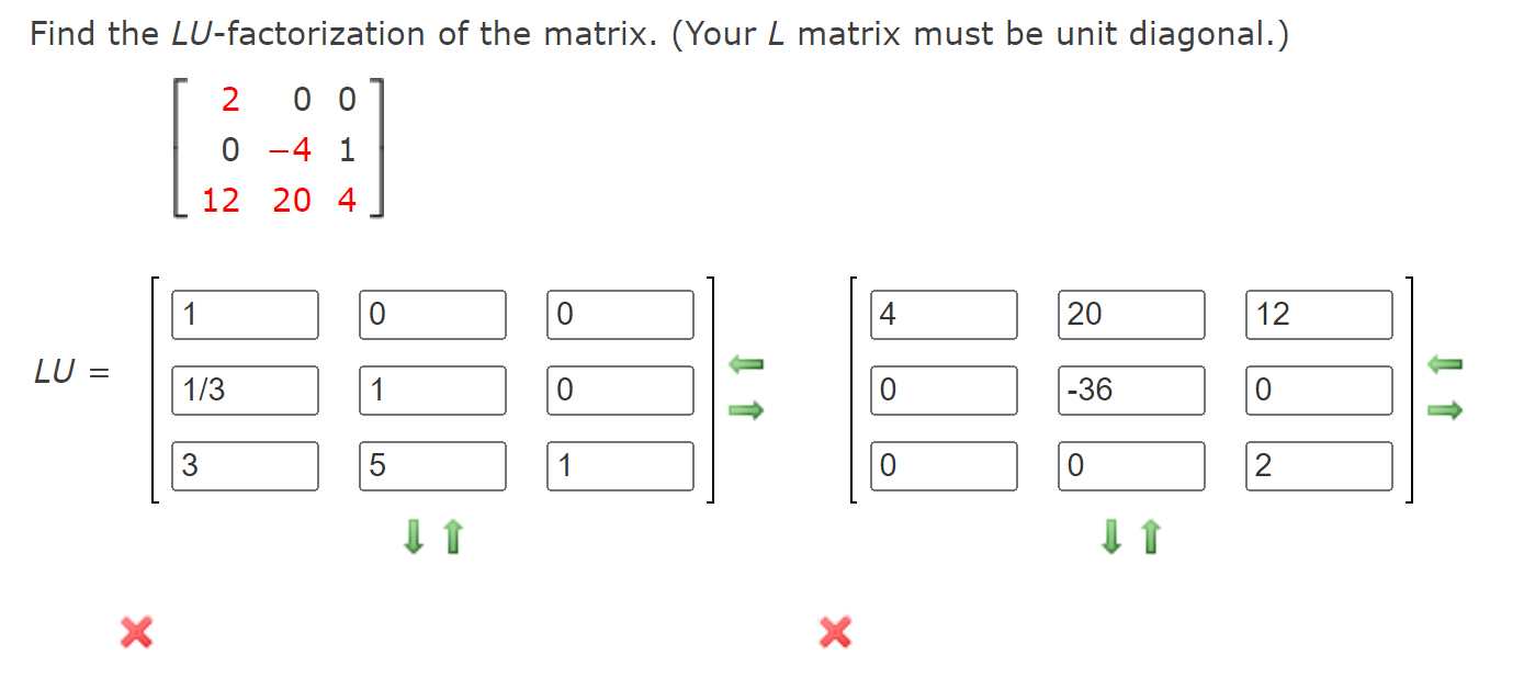 Solved Find the LU-factorization of the matrix. (Your L | Chegg.com