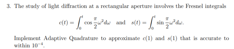 Solved 3. The study of light diffraction at a rectangular | Chegg.com