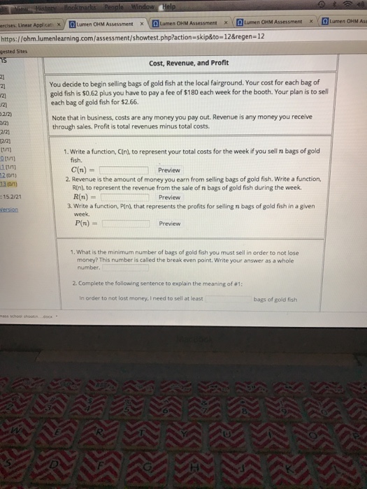 Solved xe@Lumen OHM Assessment [ umen OHM As x Lumen OHM | Chegg.com