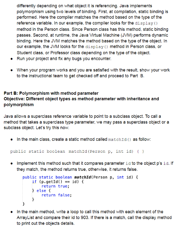 ITSC 1213 - Inheritance Part 3 This lab is a | Chegg.com