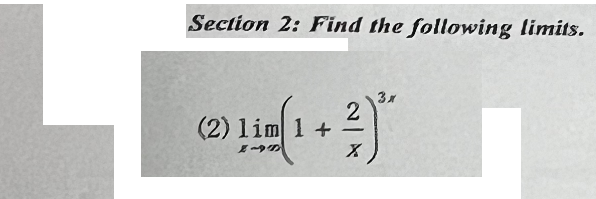 Solved Section 2: Find the following | Chegg.com