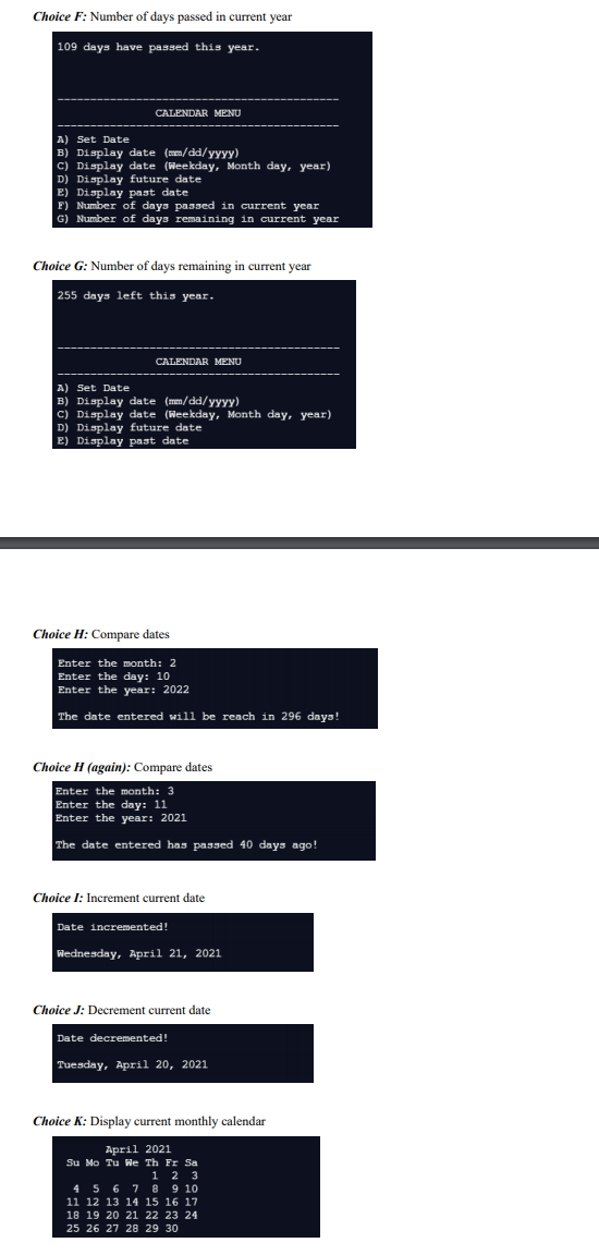 Solved C++ In this project, you should design a Date class | Chegg.com