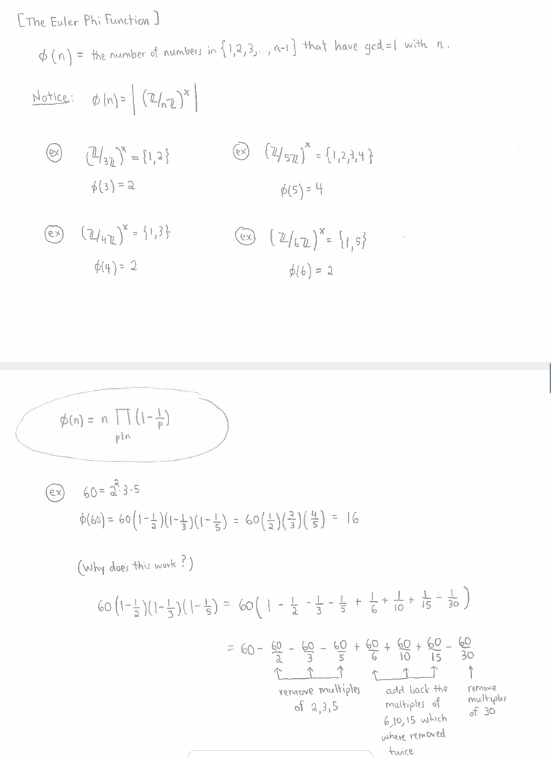 Solved Evaluate the Euler φ-function: | Chegg.com