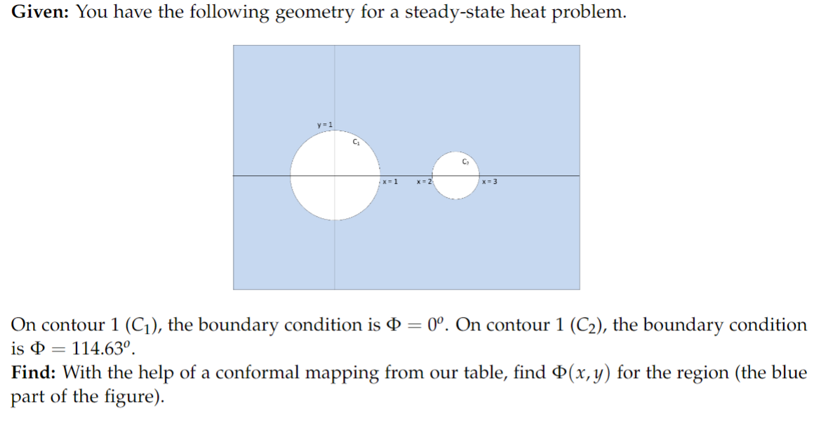 Solved Given: You have the following geometry for a | Chegg.com