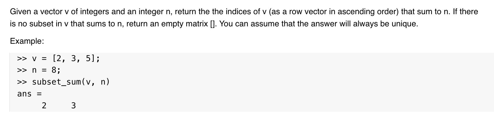 Solved Given a vector v of integers and an integer n, return | Chegg.com