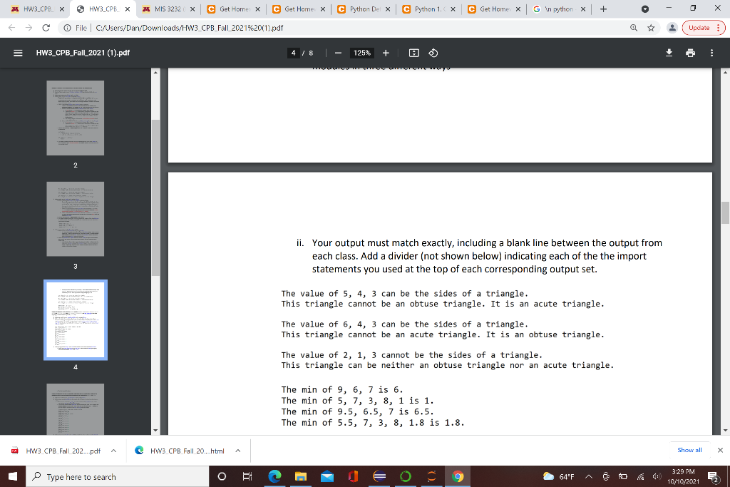 Solved Python Define a class named Triangle in the geometry | Chegg.com