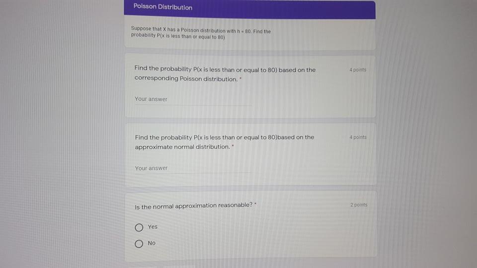 Solved Poisson Distribution Suppose that X has a Poisson | Chegg.com