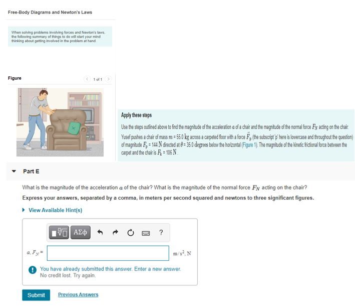 Solved Free-Body Diagrams and Newton's Laws When solving | Chegg.com