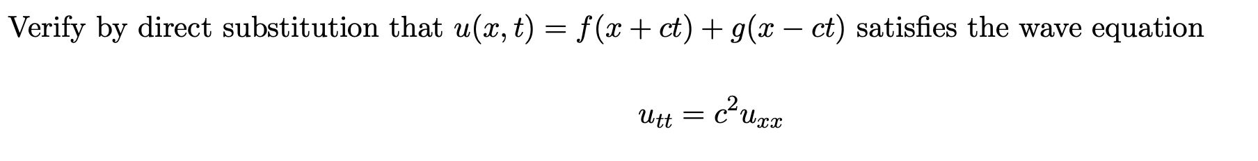 Solved Verify by direct substitution that | Chegg.com
