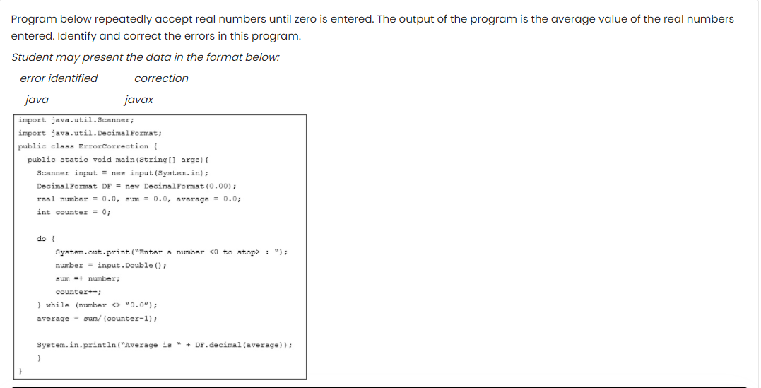 Solved Program below repeatedly accept real numbers until | Chegg.com