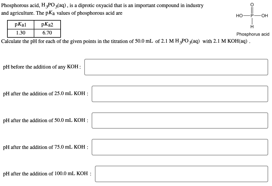 Solved The pKa of hypochlorous acid is 7.530. A 59.0 mL | Chegg.com