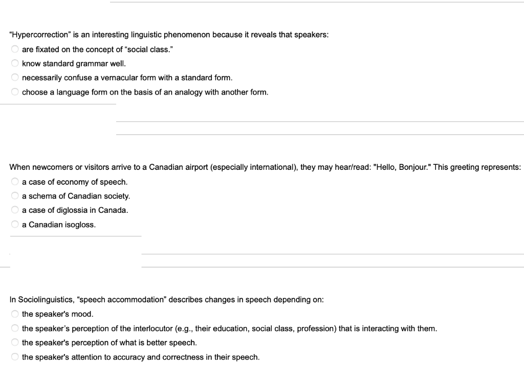 Solved "Hypercorrection" is an interesting linguistic | Chegg.com