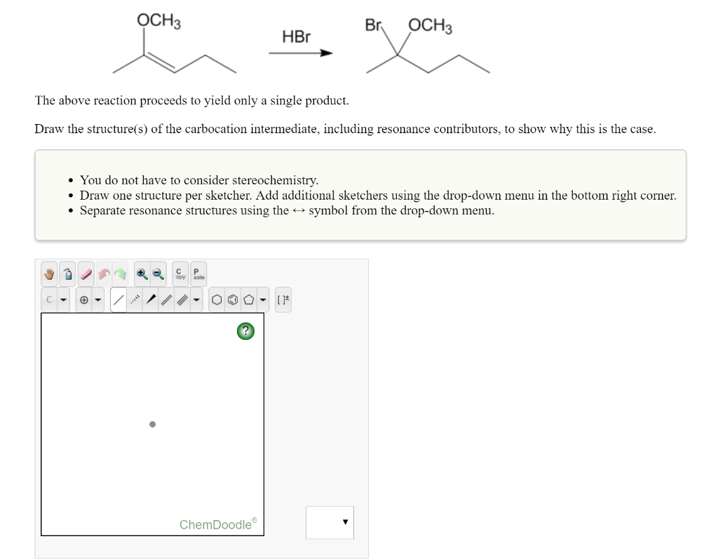 Solved OCH3 Br OCH3 HBr The above reaction proceeds to yield | Chegg.com