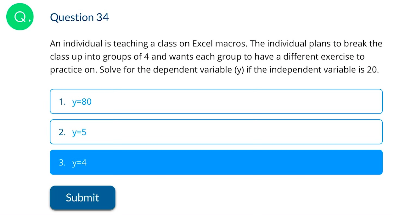 Solved Q Question 34 An individual is teaching a class on | Chegg.com