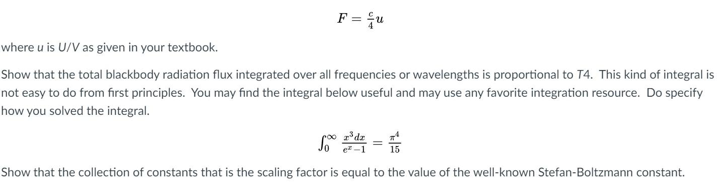 Solved Given the problem, solve what its asking, of showing | Chegg.com