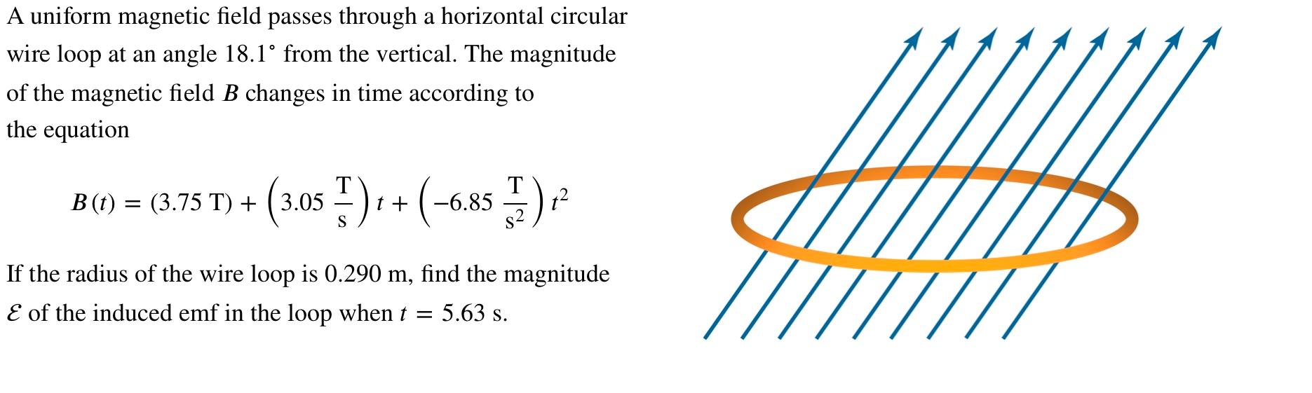 Solved A uniform magnetic field passes through a horizontal | Chegg.com