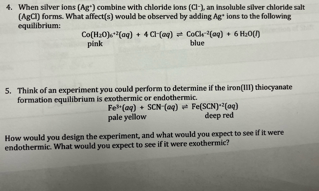 Solved 4. When silver ions (Ag+)combine with chloride ions | Chegg.com