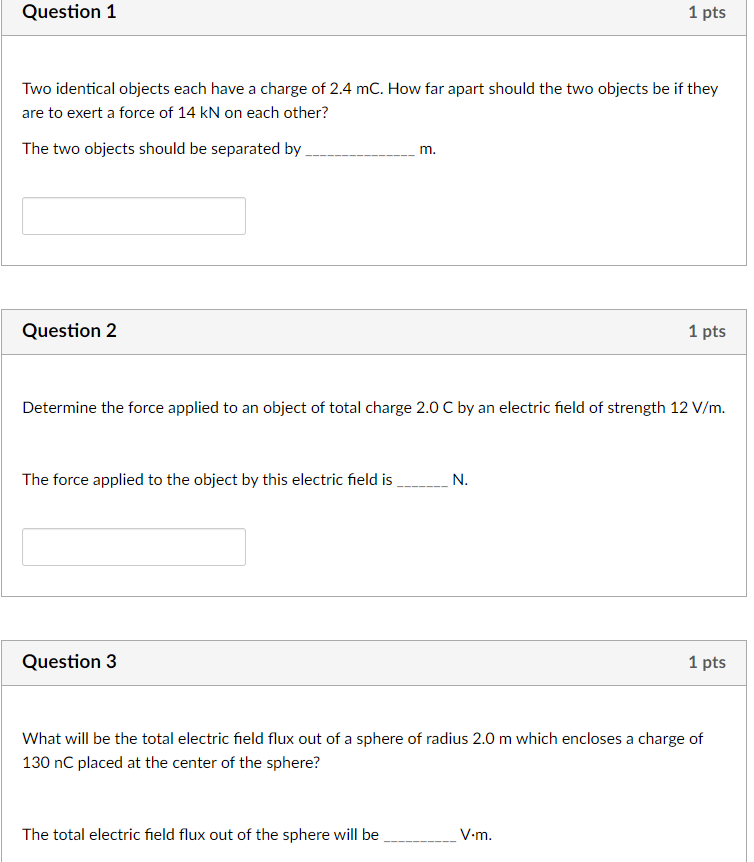 Solved Two identical objects each have a charge of 2.4mC. | Chegg.com