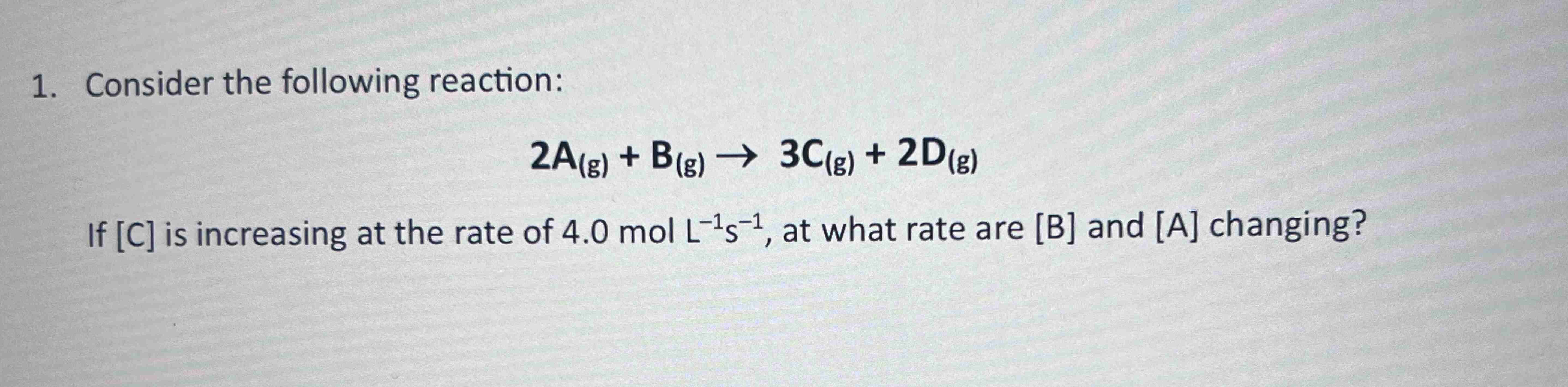 Solved Consider the following | Chegg.com