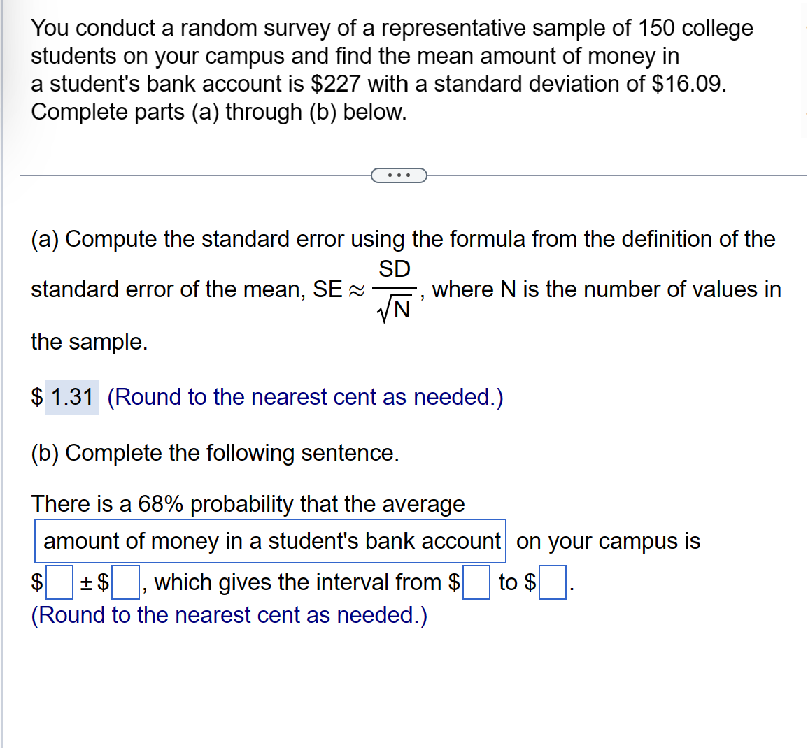 Solved You conduct a random survey of a representative | Chegg.com