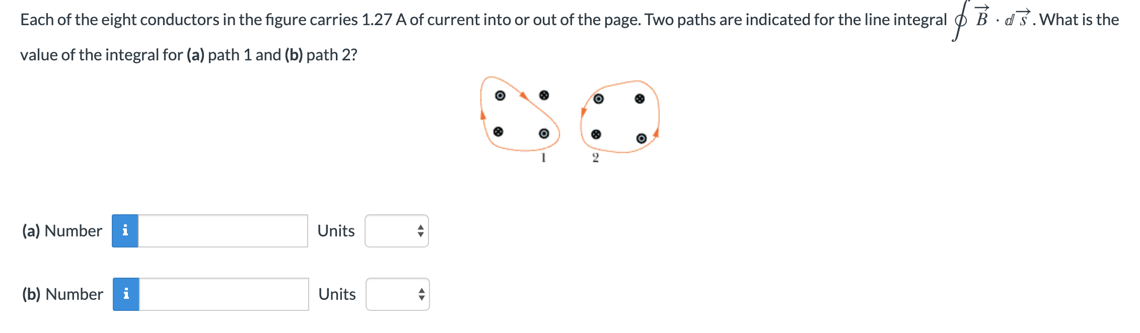 Solved Each of the eight conductors in the figure carries | Chegg.com
