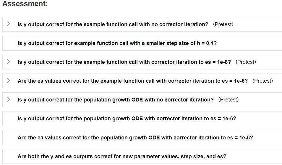 Write a function to implement Heun's method with an | Chegg.com