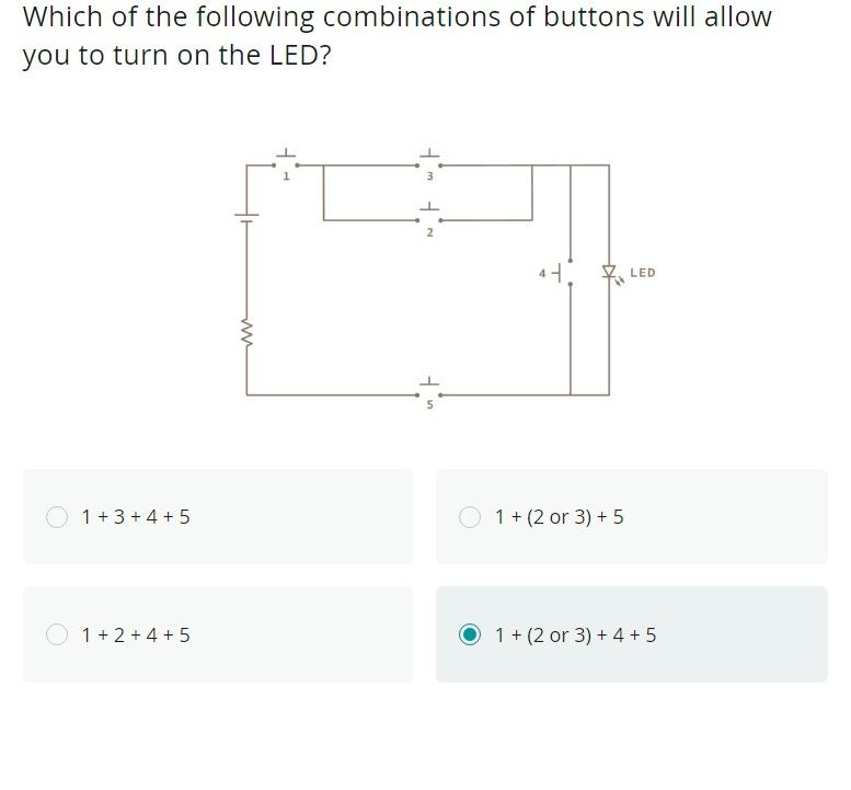 Which of the following combinations of buttons will | Chegg.com