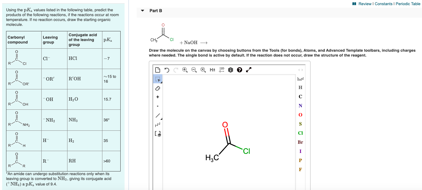 Solved Review Constants Periodic Table Part B Using the pK, | Chegg.com