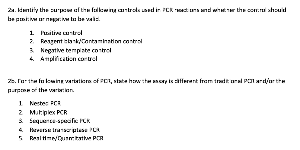 Solved 2a. Identify the purpose of the following controls | Chegg.com