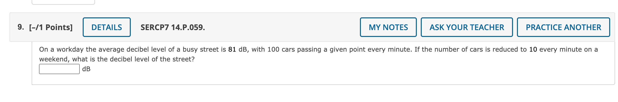 Solved 9. [-/1 Points] DETAILS SERCP7 14.P.059. MY NOTES ASK | Chegg.com