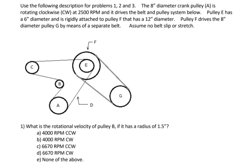 Solved Use the following description for problems 1, 2 and | Chegg.com