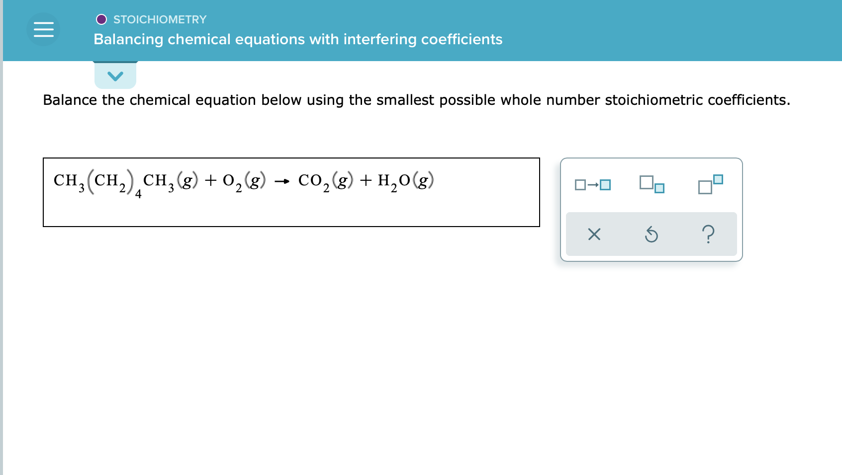 Solved STOICHIOMETRY = Balancing chemical equations with | Chegg.com