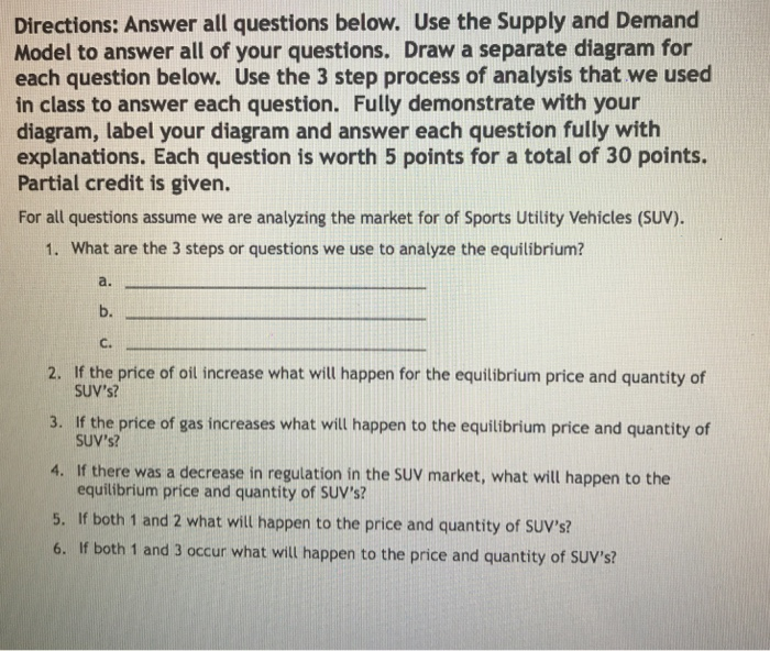 Solved Directions: Answer all questions below. Use the | Chegg.com