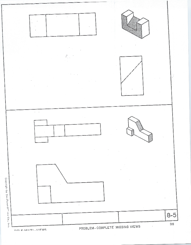 Solved Orthographic Drawing Directions 1. Label Views - what | Chegg.com