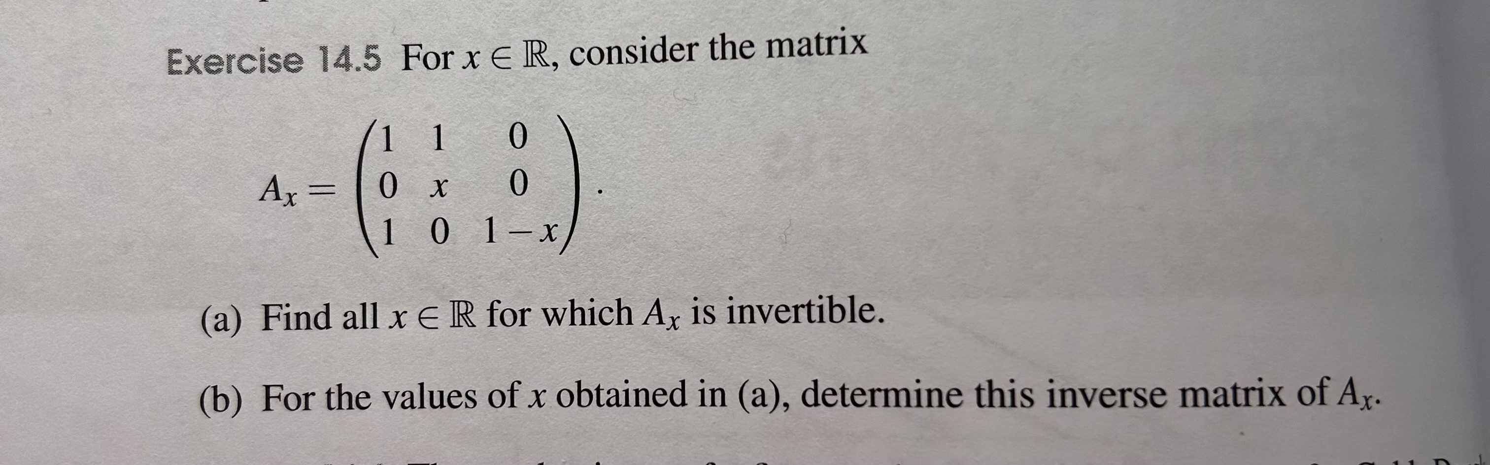 Solved Exercise 14.5 ﻿For xinR, consider the | Chegg.com